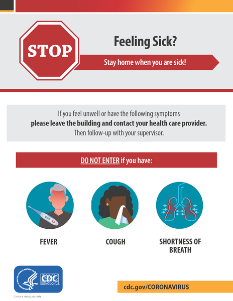 CDC: Stay Home if You Are Sick | Environmental Health & Safety